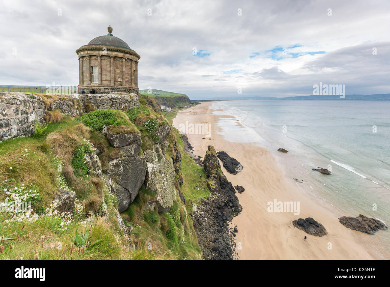 Mussenden temple, Castlerock, County Antrim, Ulster region, northern ...
