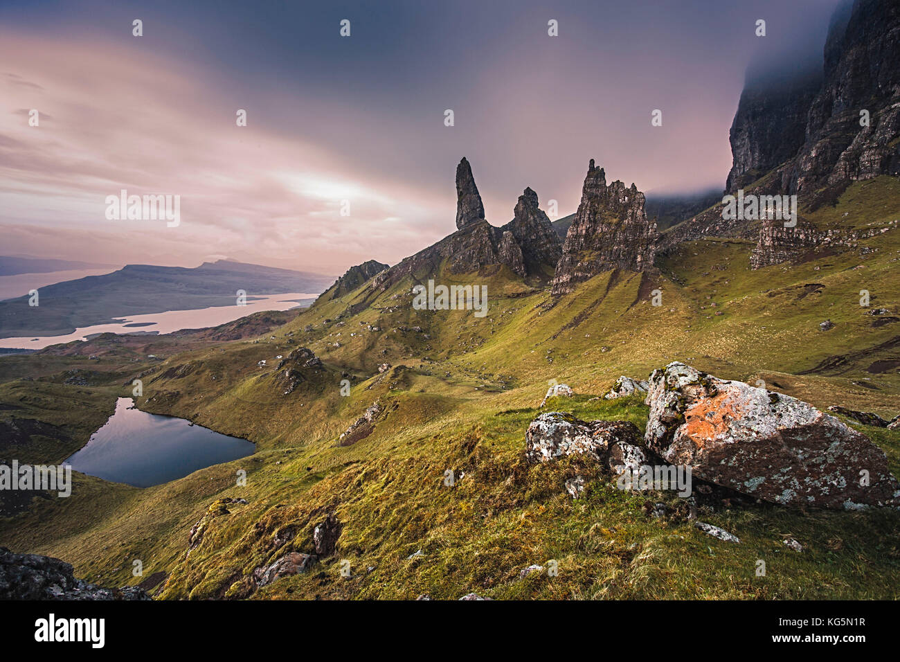 Old Man of Storr rock formation, Isle of Skye, Scotland Stock Photo - Alamy