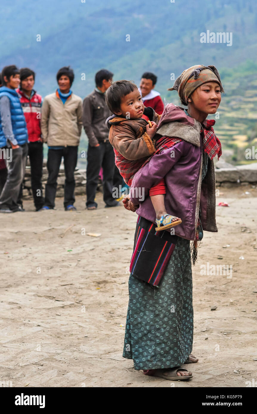 Gatlang village portrait hi-res stock photography and images - Alamy
