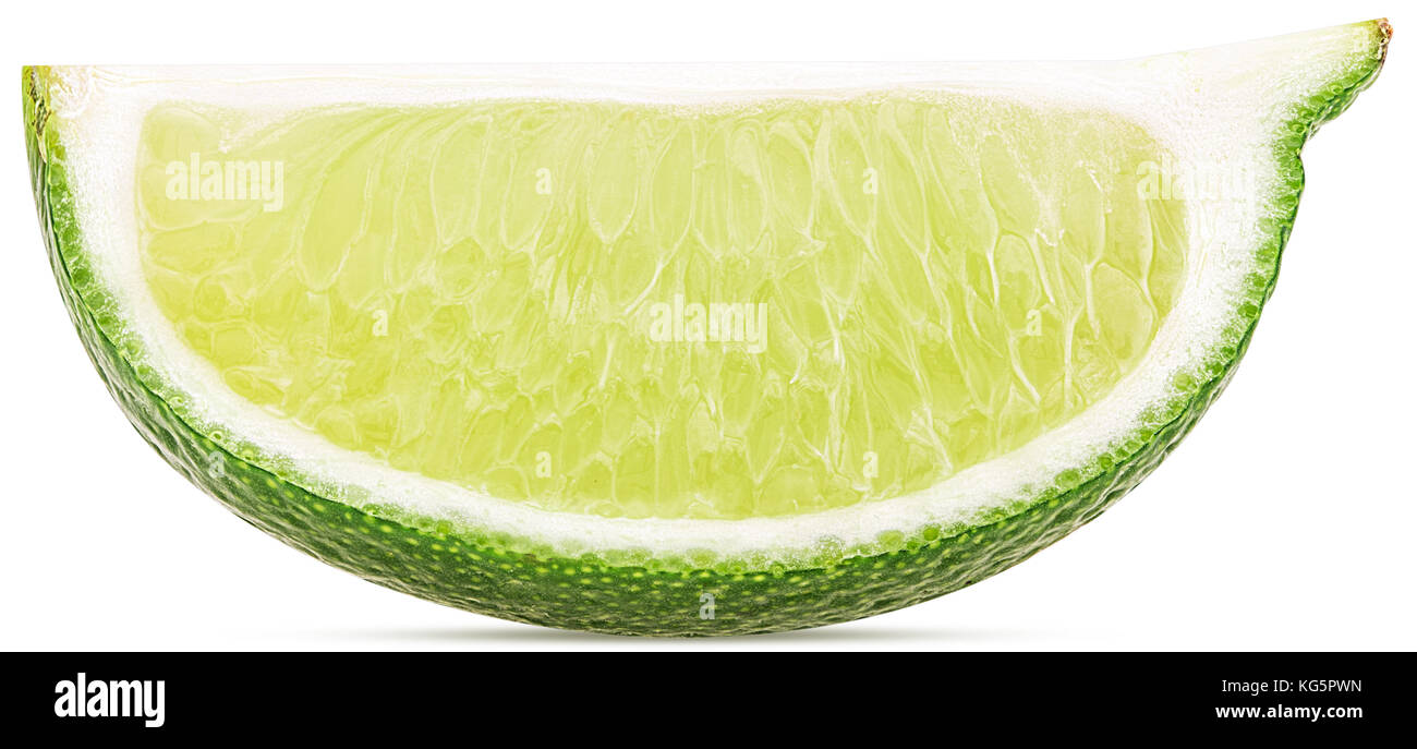 Fresh lime slice isolated on white background Clipping Path Stock Photo ...