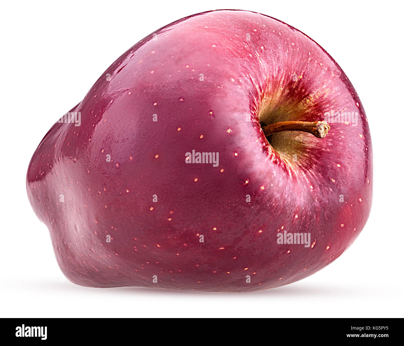 Red apple isolated on white background. Clipping Path Stock Photo - Alamy