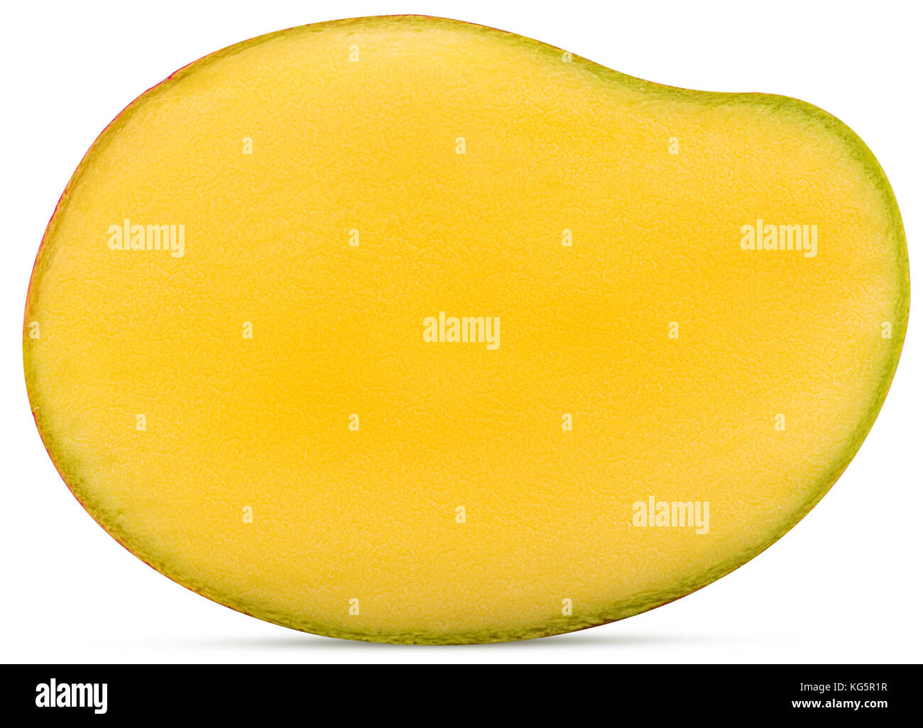 Mango exotic friut cut in half isolated on white background. Clipping ...