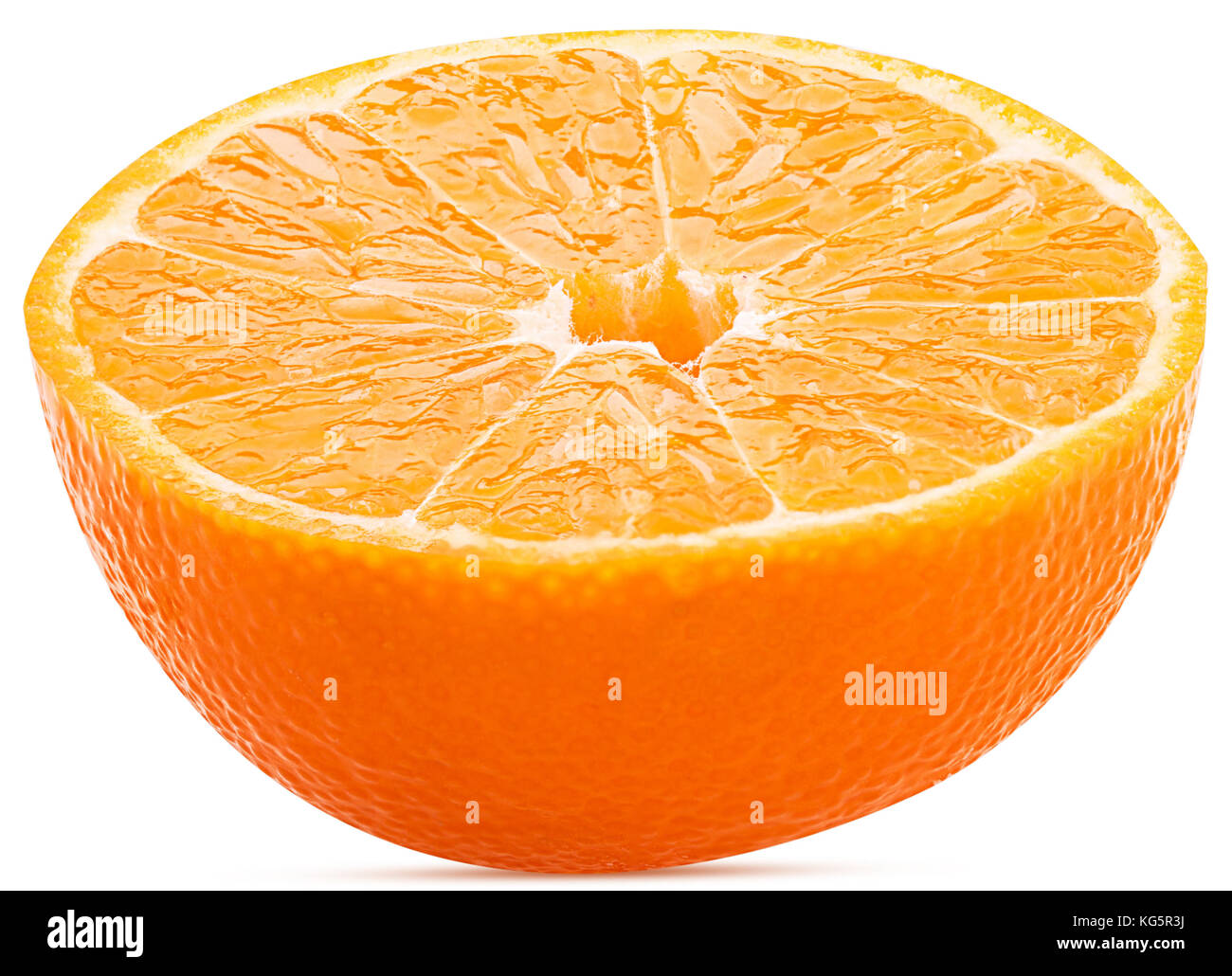 Fresh mandarin cut in half isolated on white background Clipping Path ...