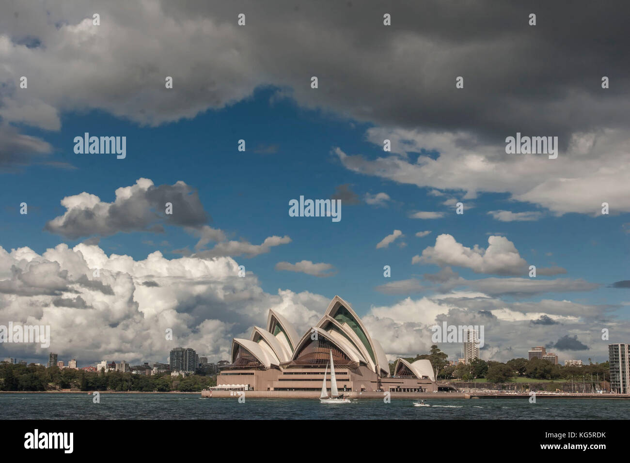 Sydney opera house under storm clouds Stock Photo - Alamy
