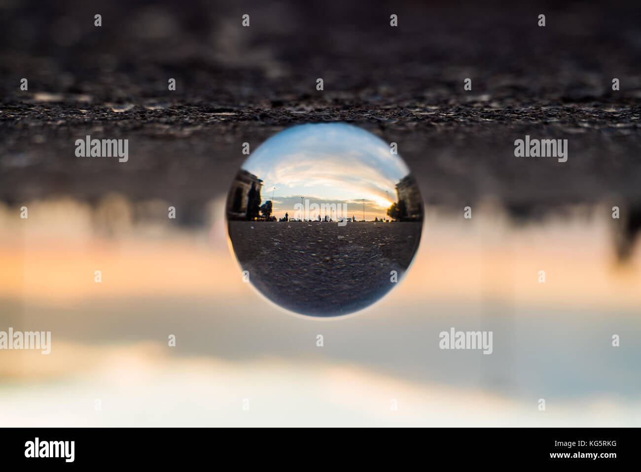 Aristotelous Square Thessaloniki, Greece, Shot with Real Crystal Sphere ...