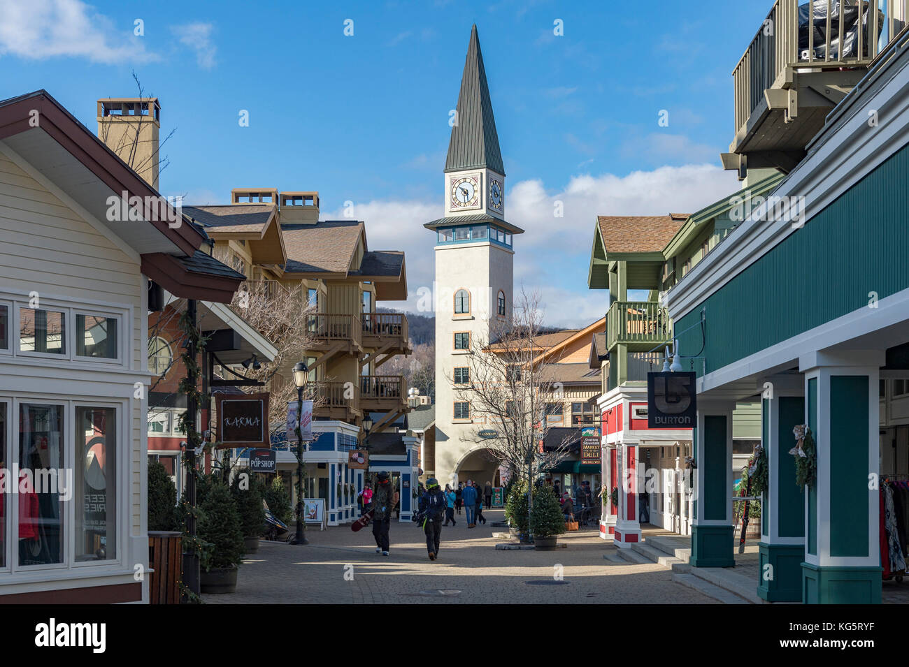 Stratton ski village Vermont, USA Stock Photo - Alamy