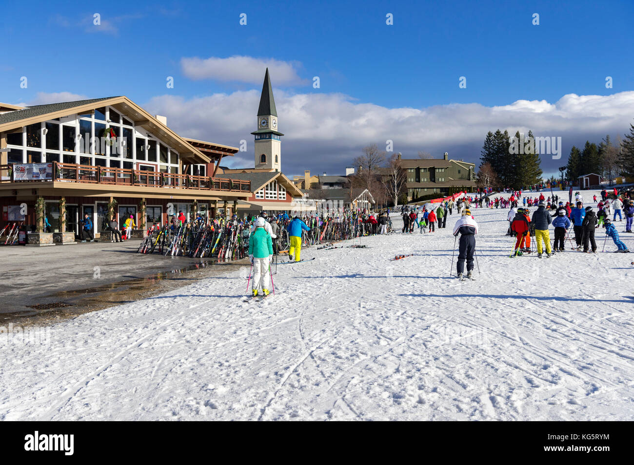 Stratton ski village Vermont, USA Stock Photo - Alamy