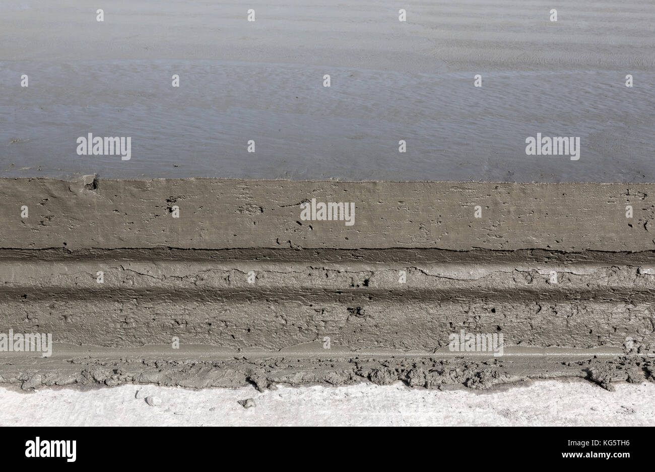wet cement texture in building construction site for background Stock ...