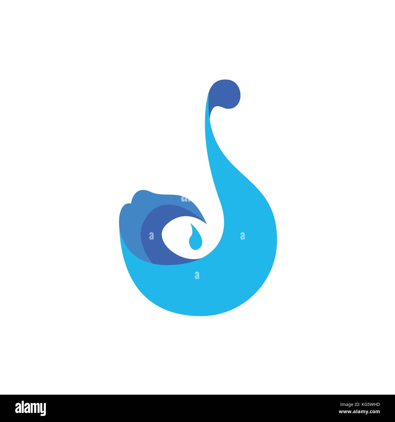 Abstract Water Visual Element Vector Graphic Design Stock Vector Image ...