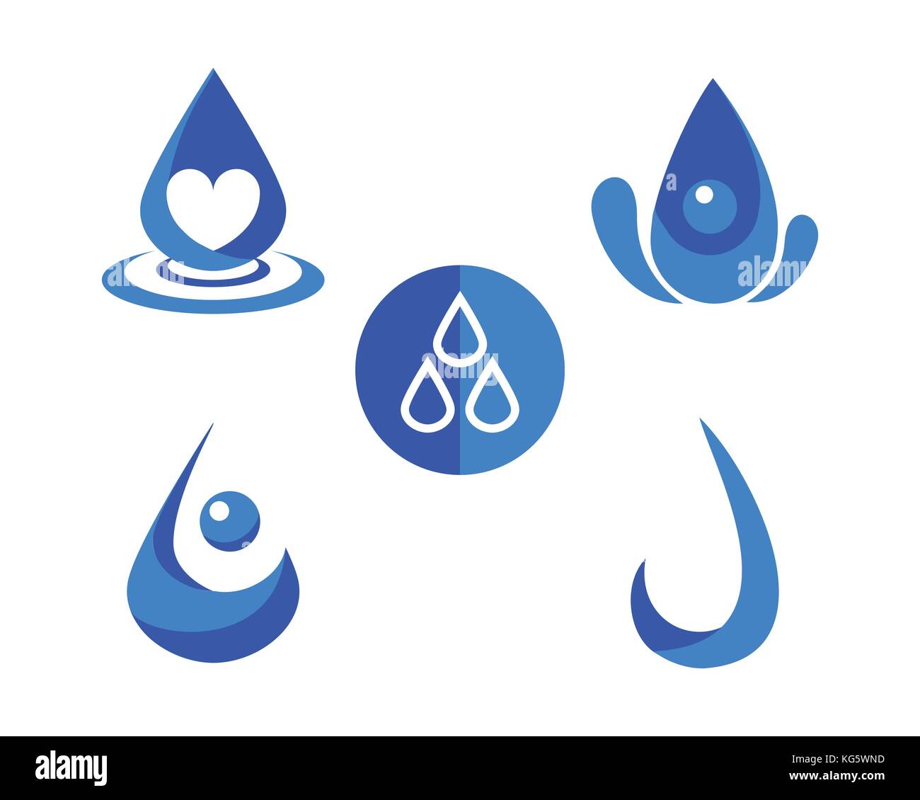 Abstract Water Visual Element Vector Graphic Design Stock Vector Image ...