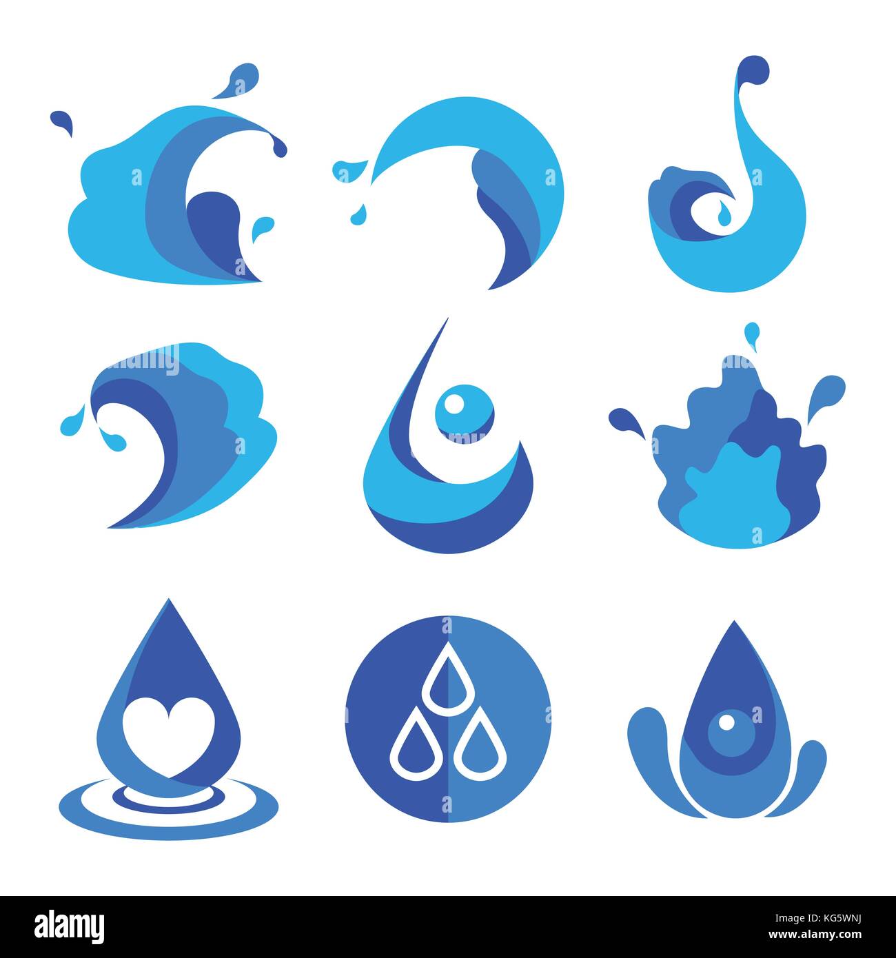 Abstract Water Visual Element Vector Graphic Design Stock Vector Image ...