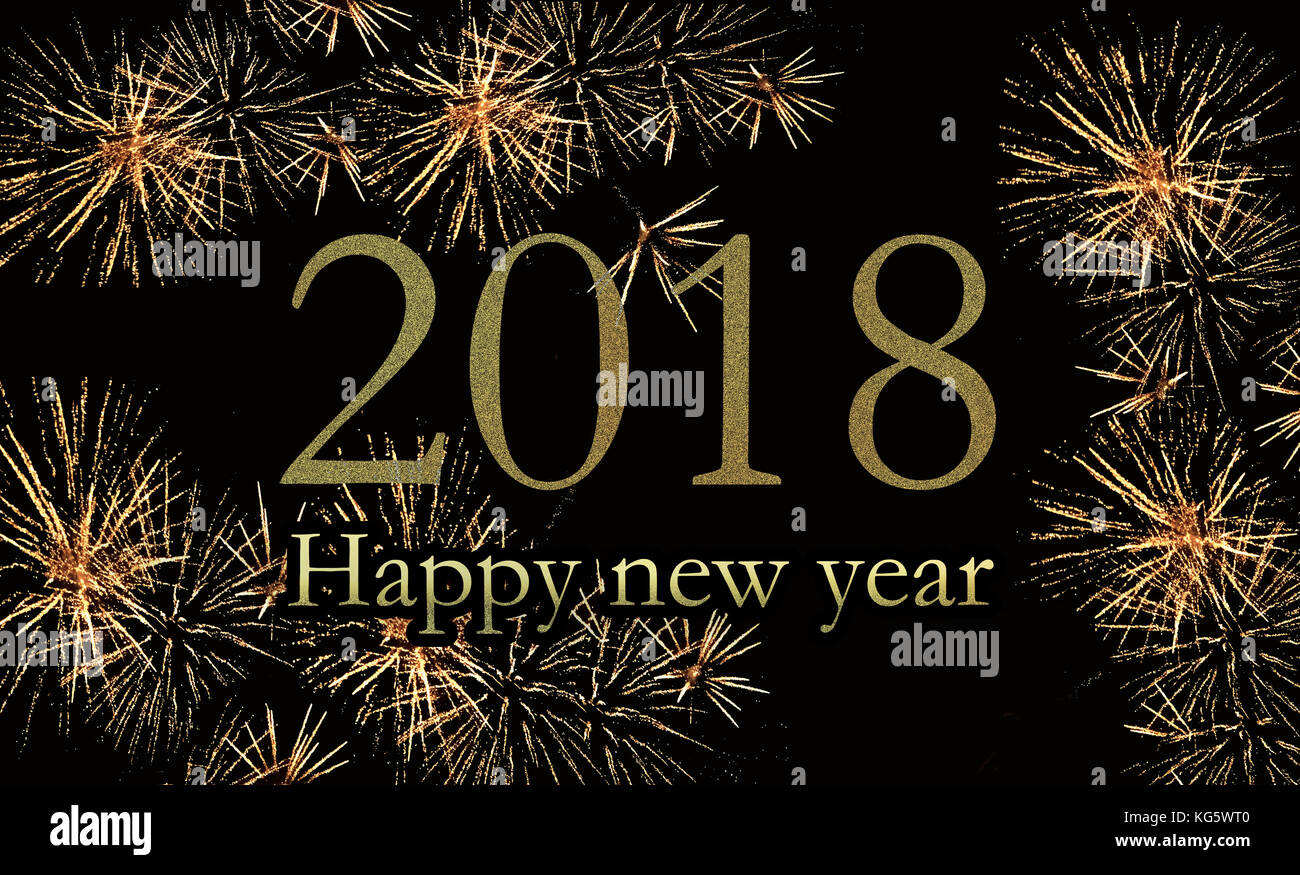 2018 new year fireworks hi-res stock photography and images - Alamy