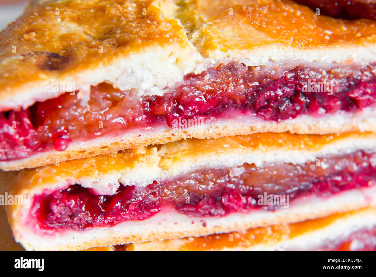 Photo of Russian Traditional handmade ruddy pie Stock Photo - Alamy