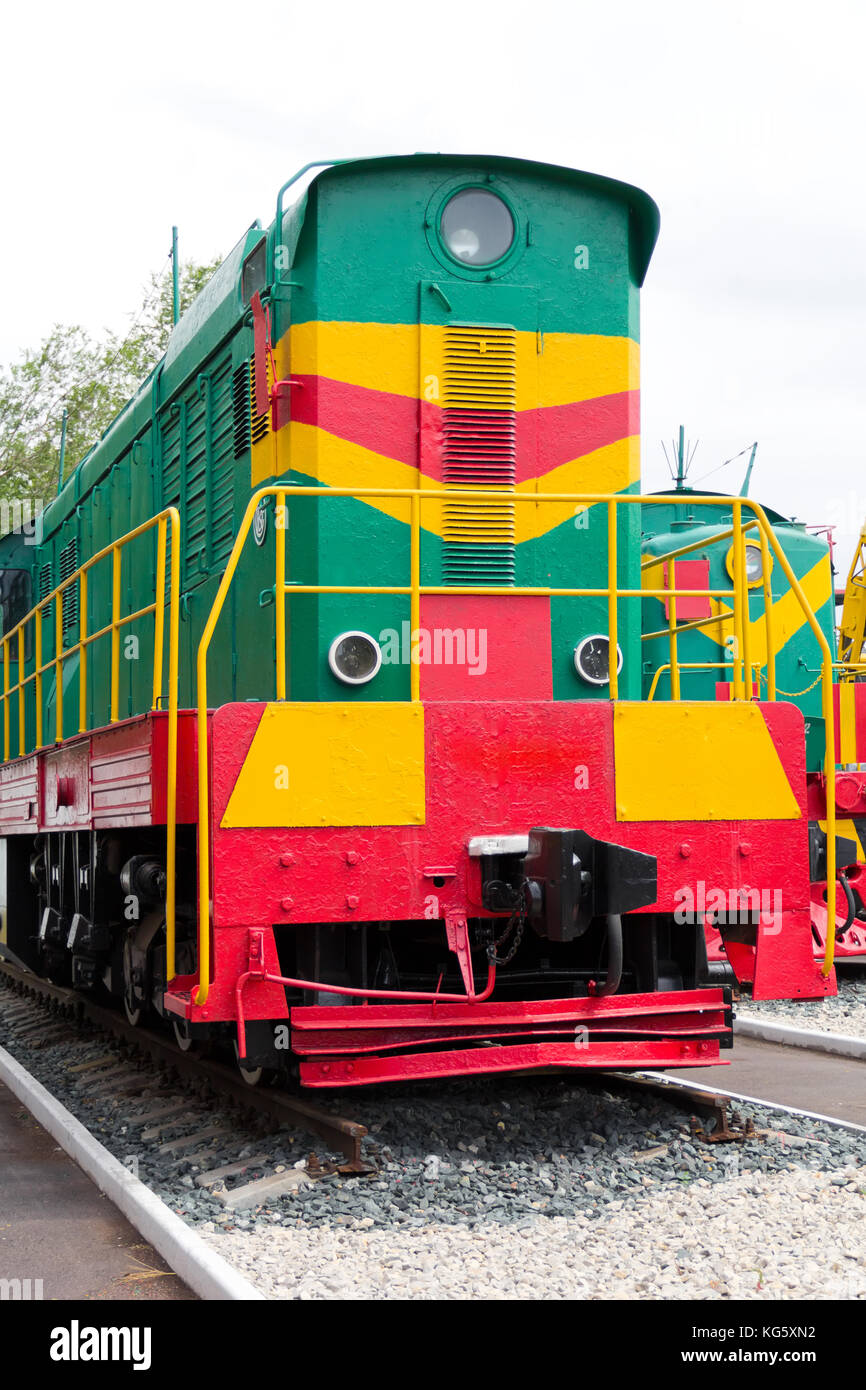 Photo of Russian rail road locomotive Stock Photo - Alamy
