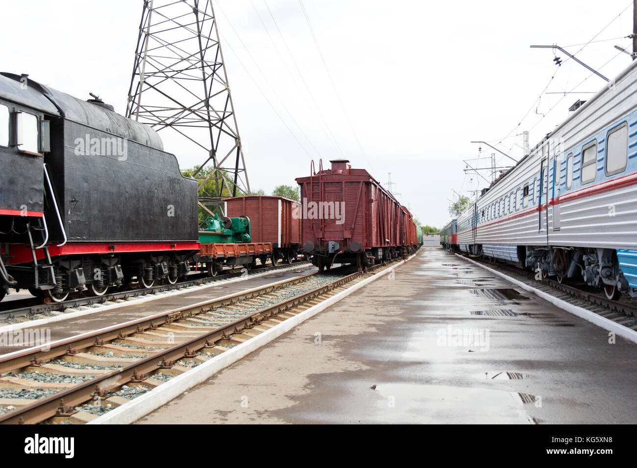Photo of the Russian rail road coach Stock Photo - Alamy
