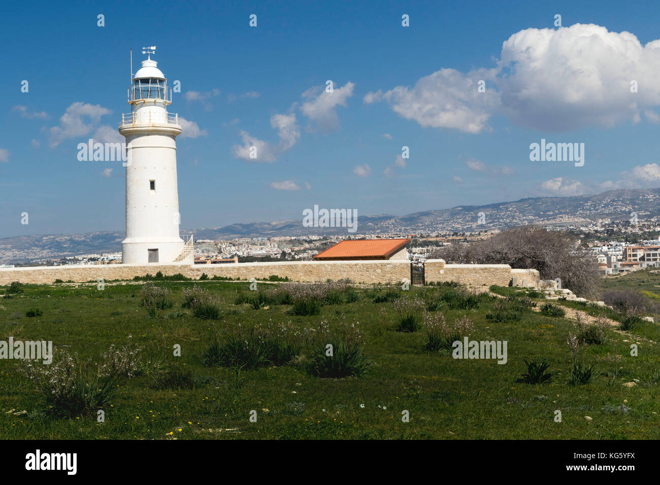 Paphos lighthouse, Paphos, Cyprus, Mediterranean Stock Photo - Alamy