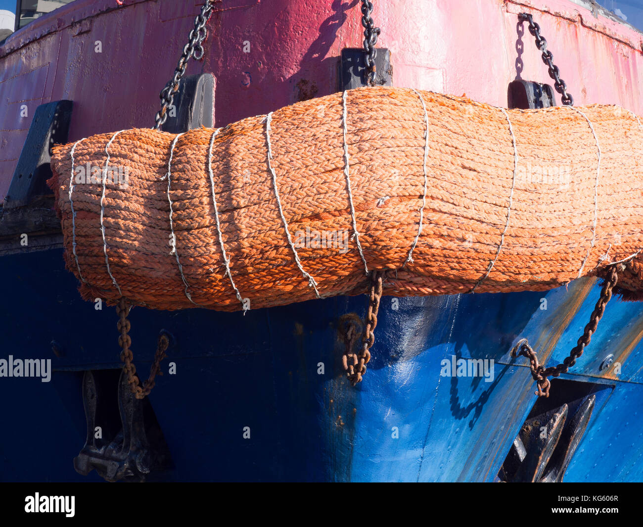 Tug Boat Protection Stock Photo - Alamy
