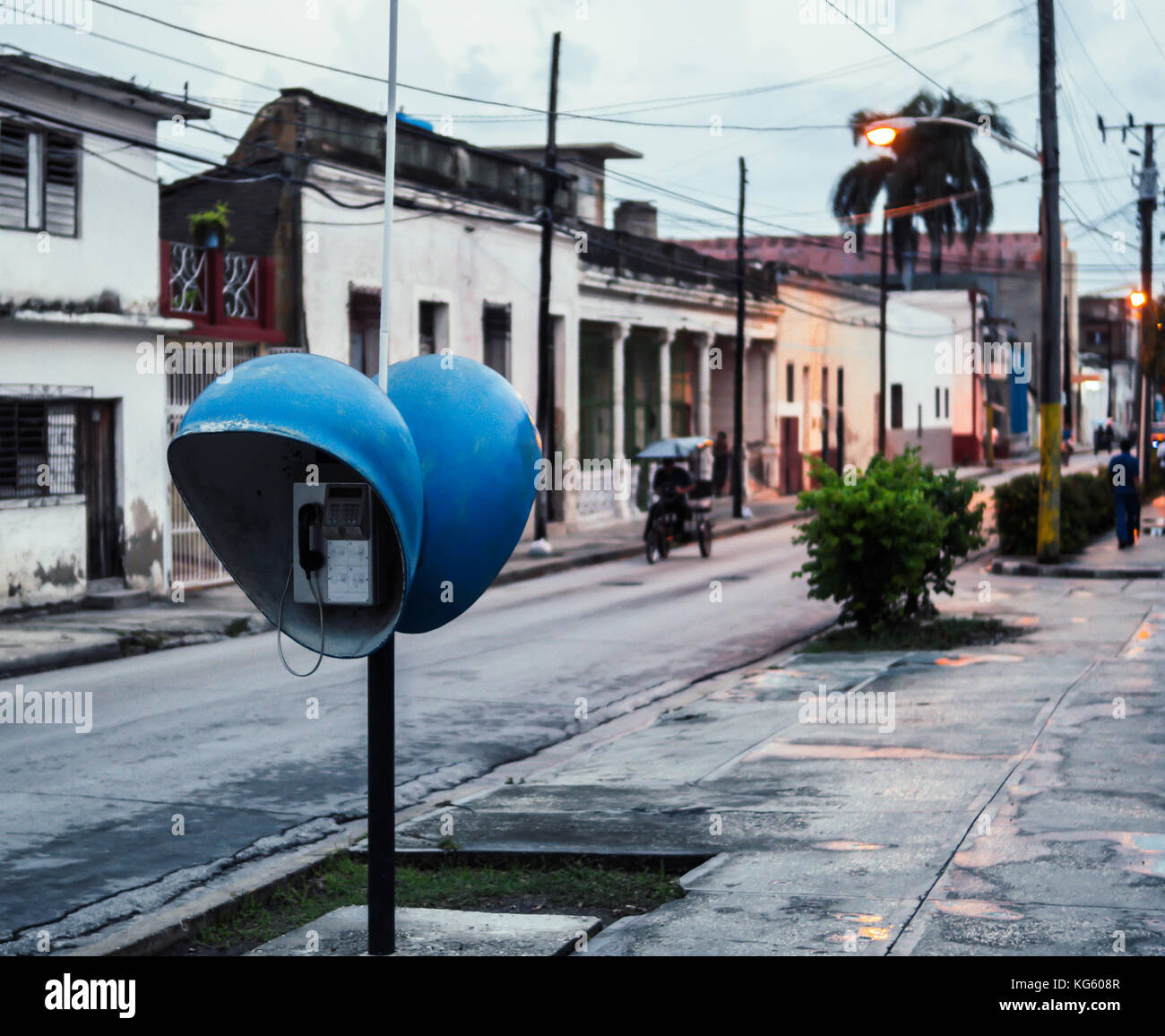 Telephone booth in Cuba Stock Photo - Alamy