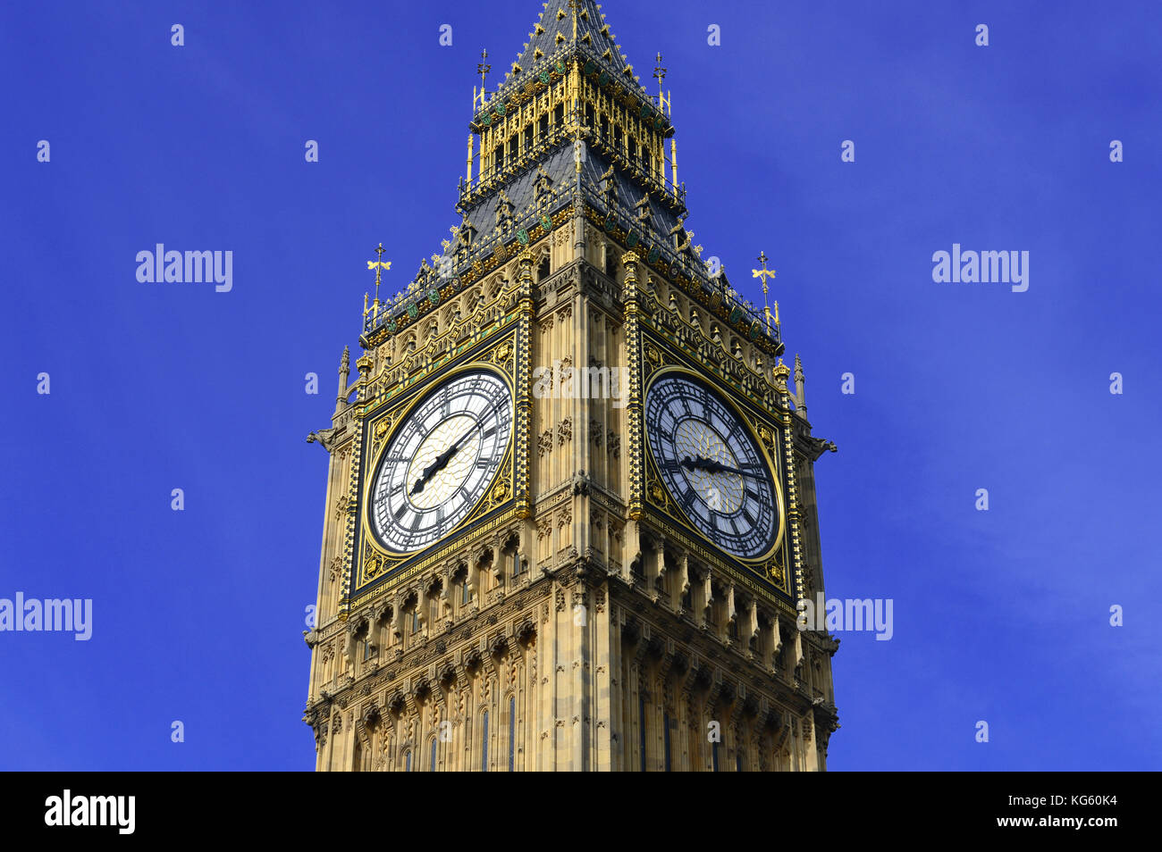 Big Ben clock tower, also known as Elizabeth Tower near Westminster ...