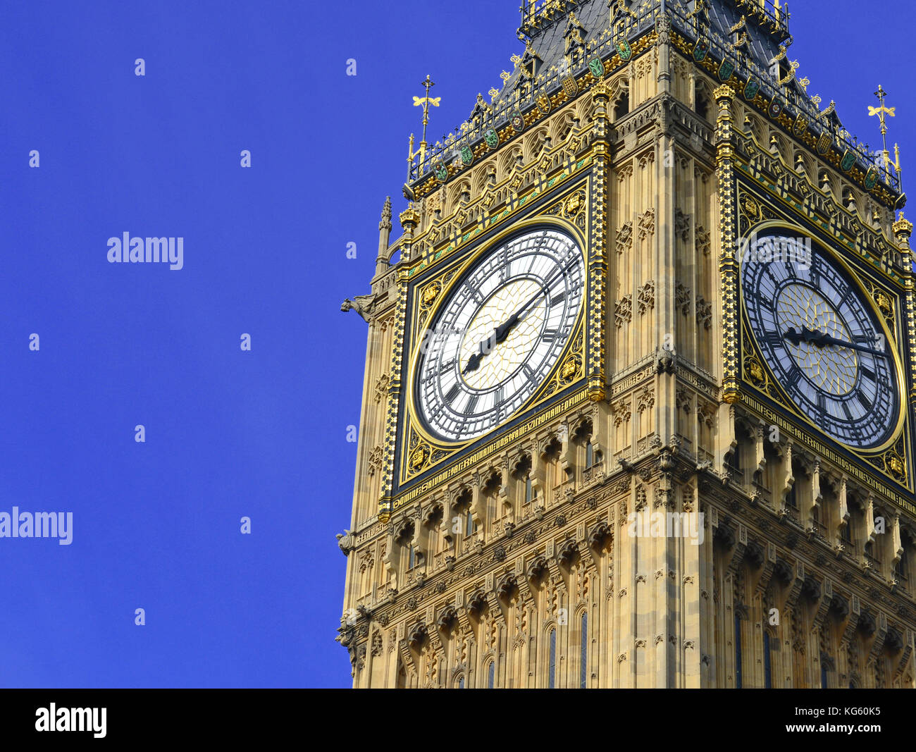 Big Ben clock tower, also known as Elizabeth Tower near Westminster ...