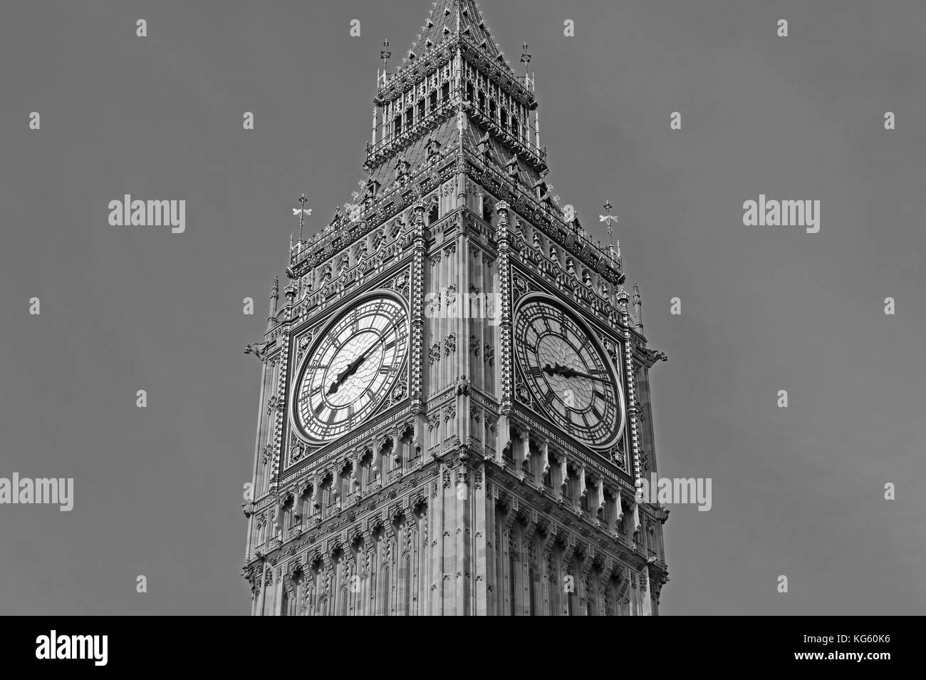 Big Ben clock tower, also known as Elizabeth Tower near Westminster ...