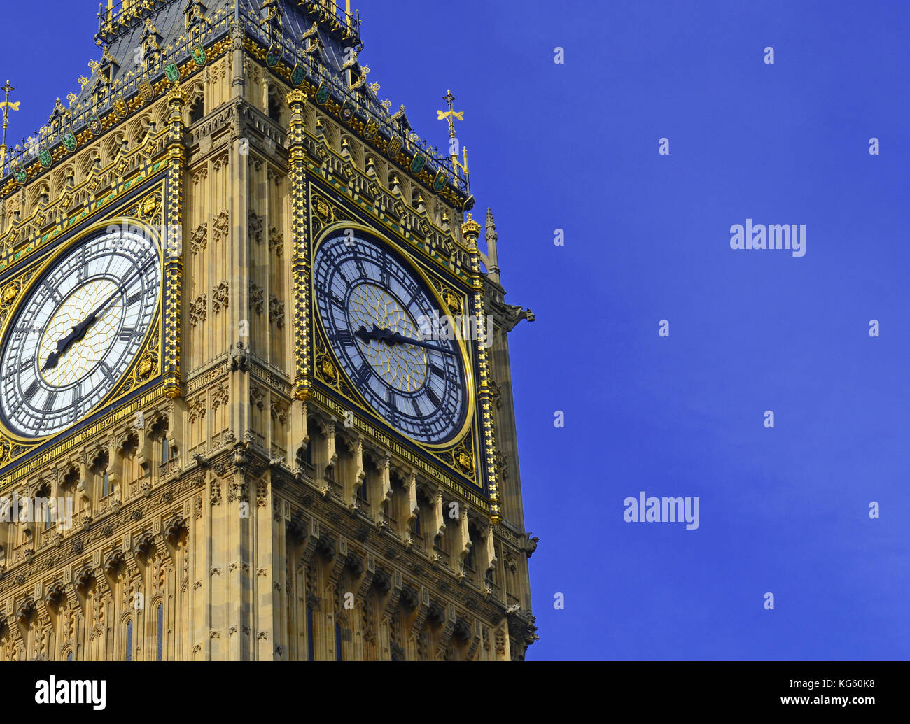 Big Ben clock tower, also known as Elizabeth Tower near Westminster ...