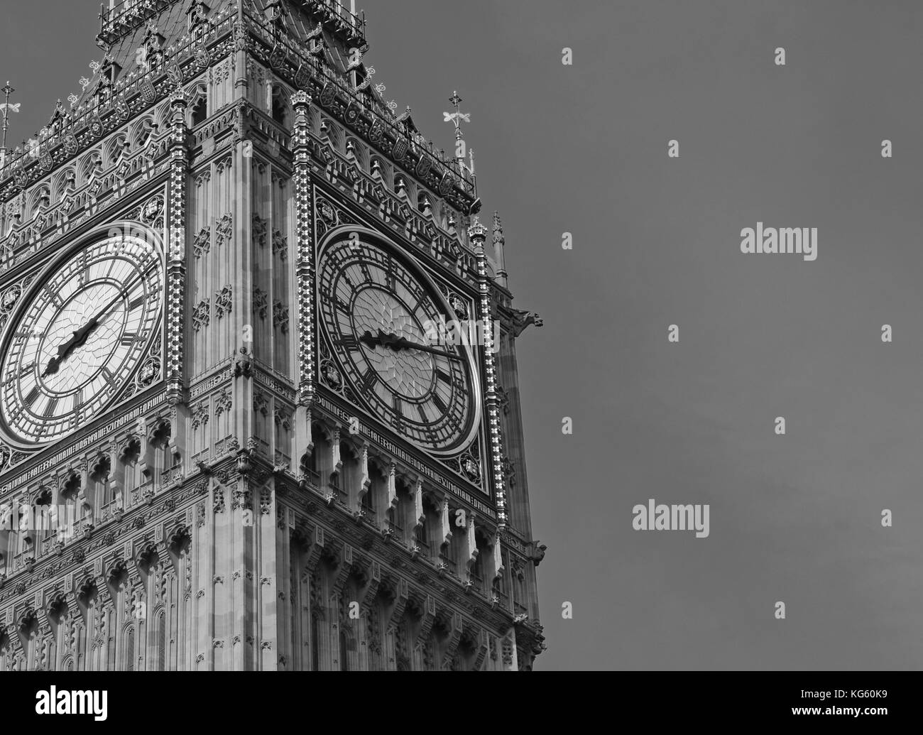 Big Ben clock tower, also known as Elizabeth Tower near Westminster ...