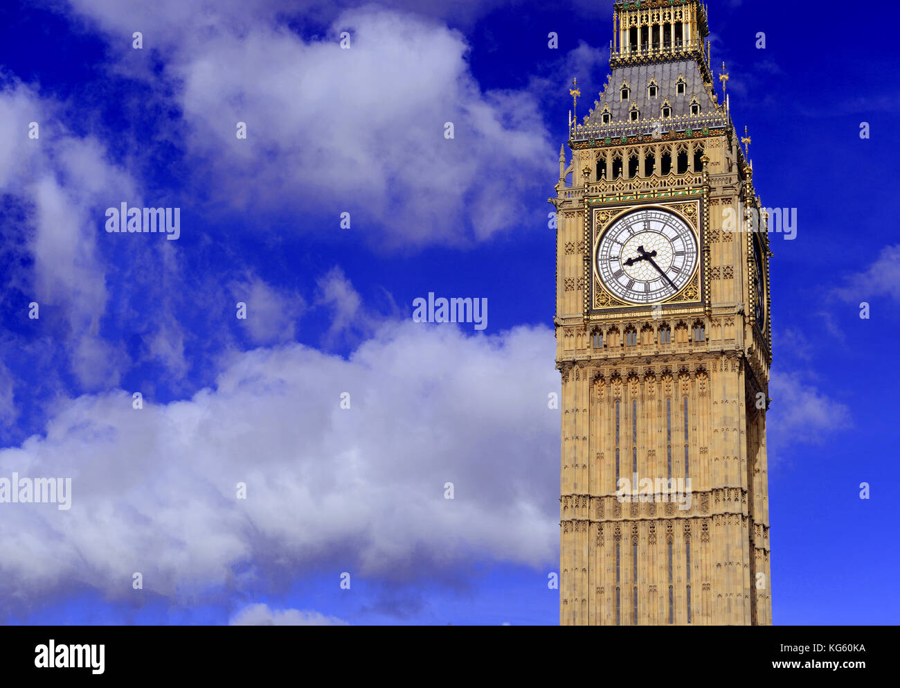 Big Ben clock tower, also known as Elizabeth Tower near Westminster ...