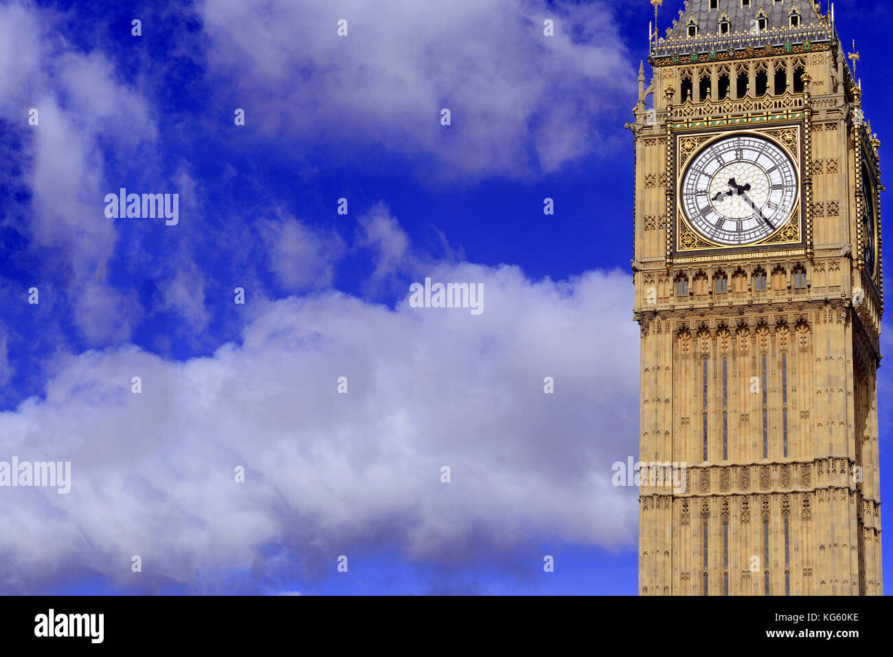 Big Ben clock tower, also known as Elizabeth Tower near Westminster ...