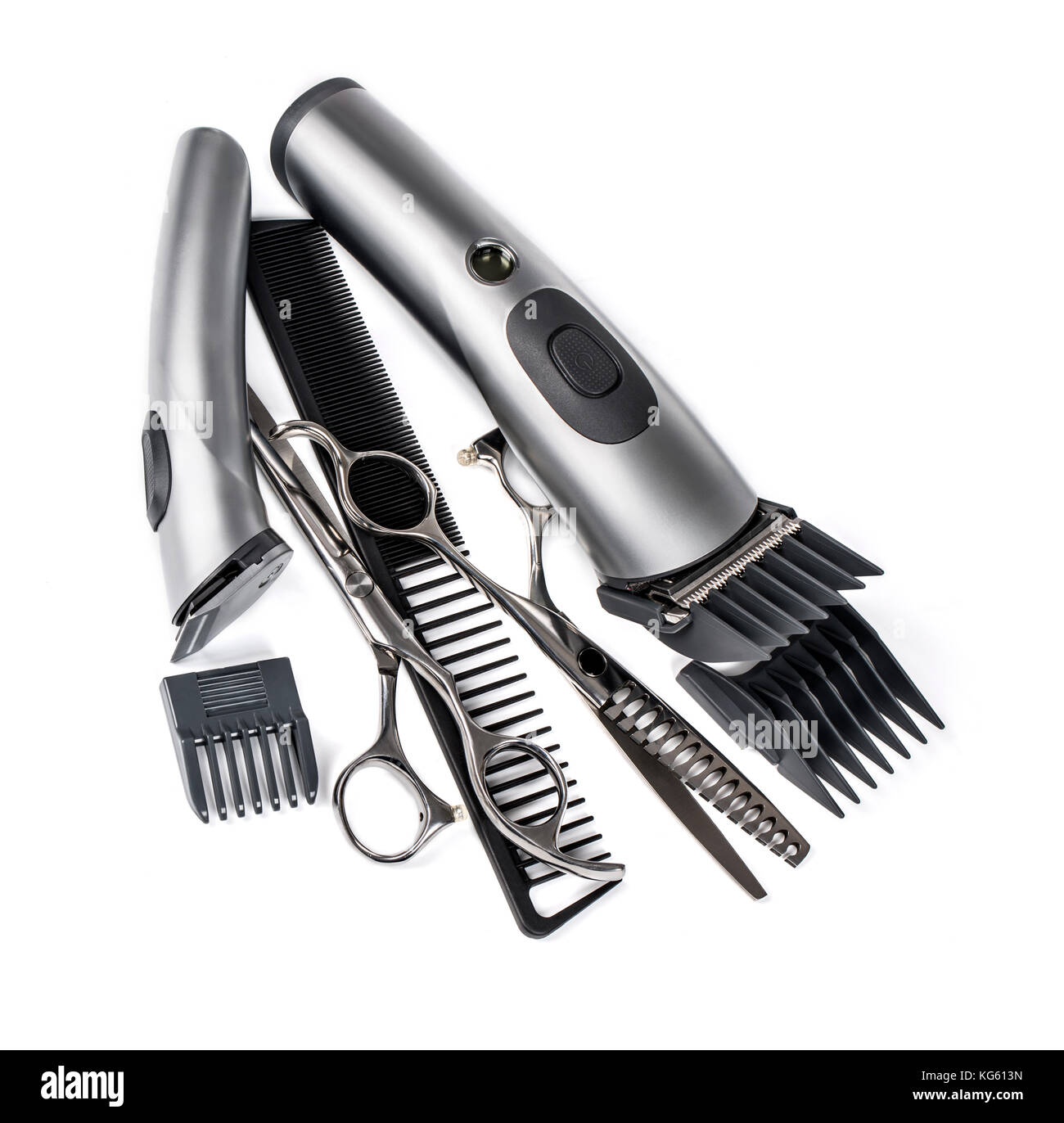 Scissor comb hairdressing tools hi-res stock photography and images - Alamy