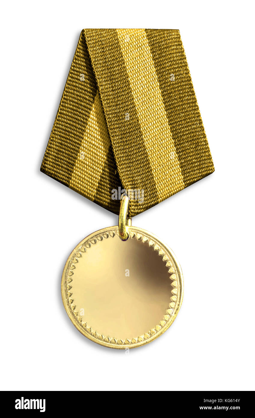 patterns medal isolated on white background with clipping path Stock ...