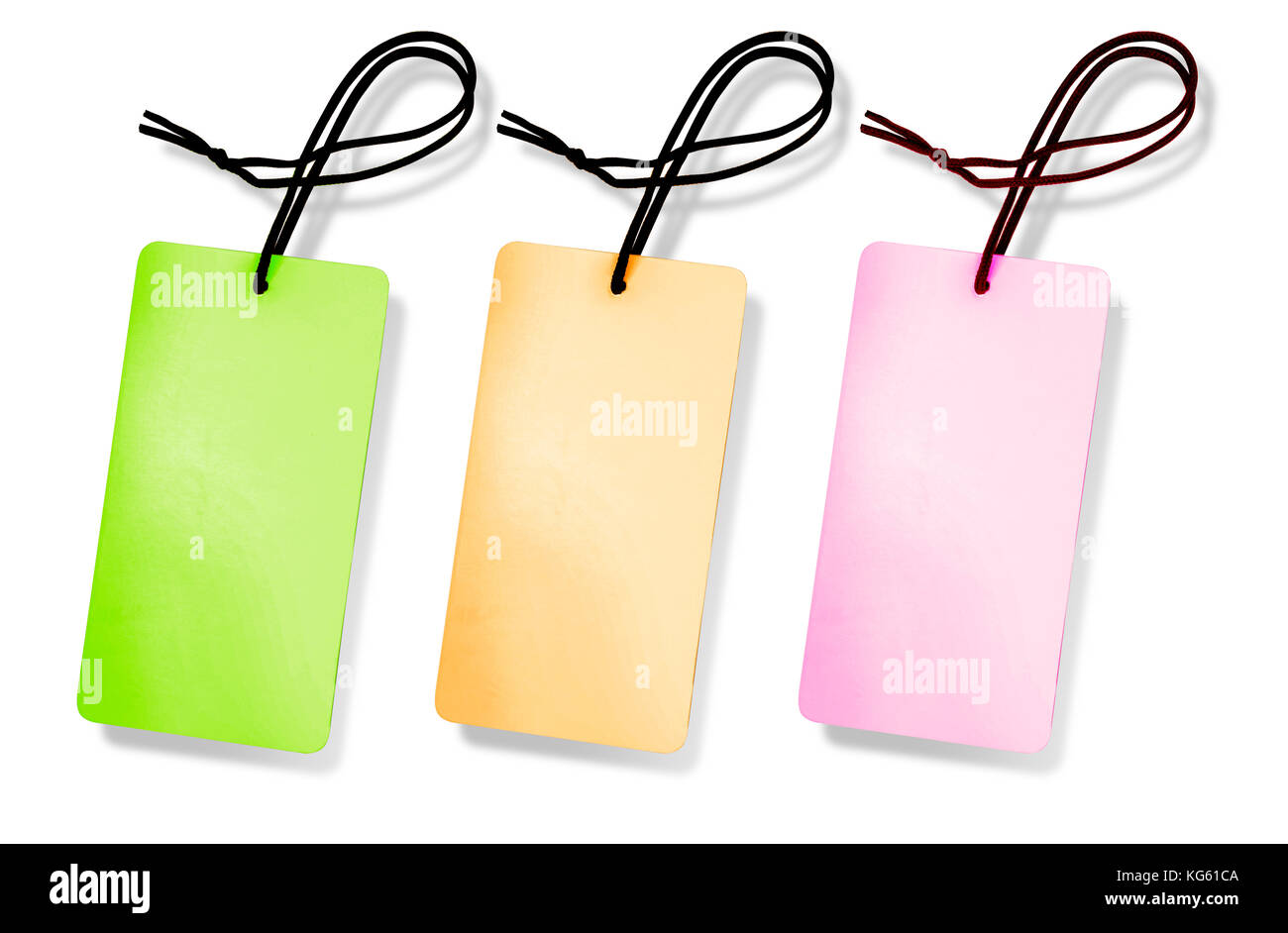 three label (tag) isolated on white background with clipping path Stock ...