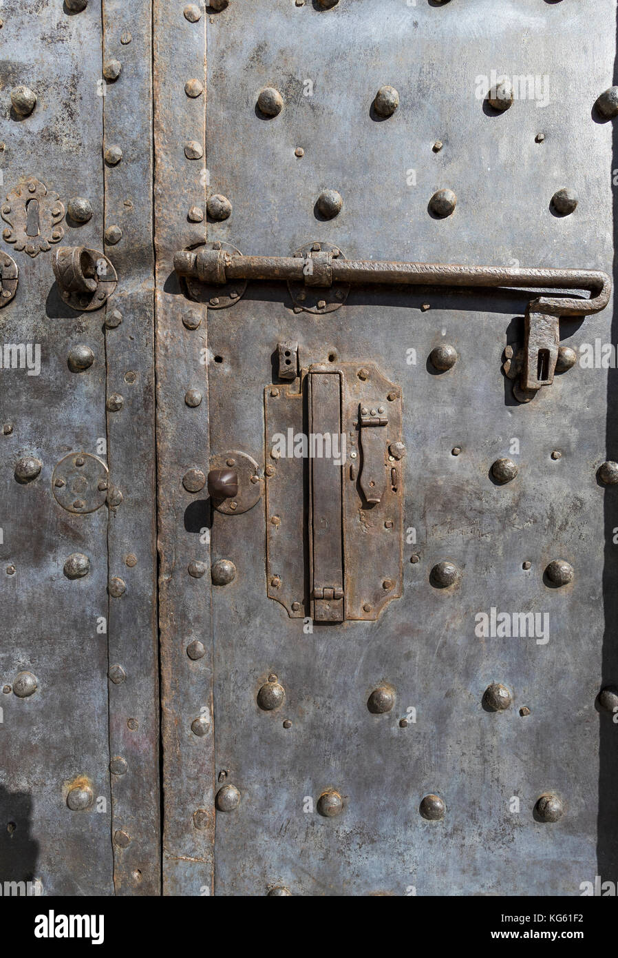 Riveted door way and latch, Camposanto Monumentale, Pisa, Italy Stock ...
