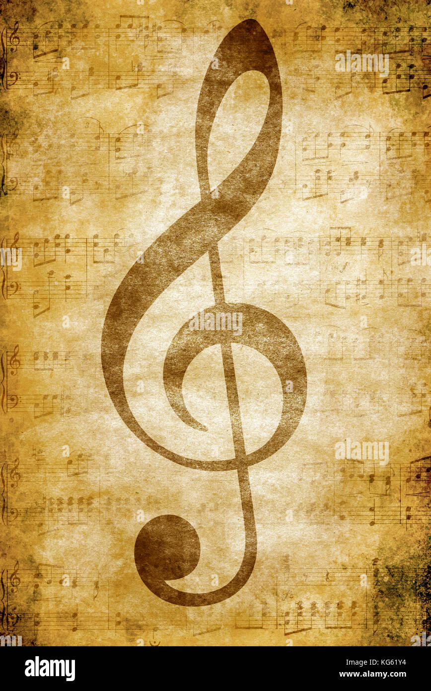 Music clef hi-res stock photography and images - Alamy
