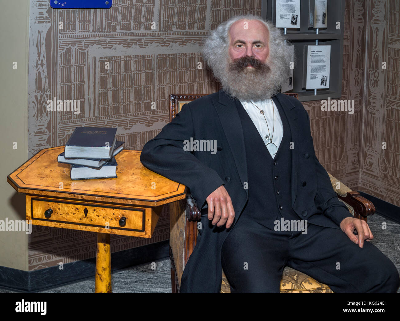 Karl Marx wax figure in Madame Tussaud's museum Stock Photo - Alamy