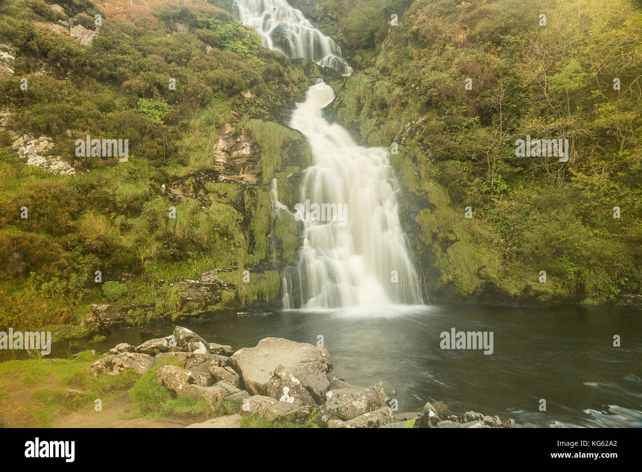 The Beautiful Assaranca falls in Donegal ireland Stock Photo - Alamy