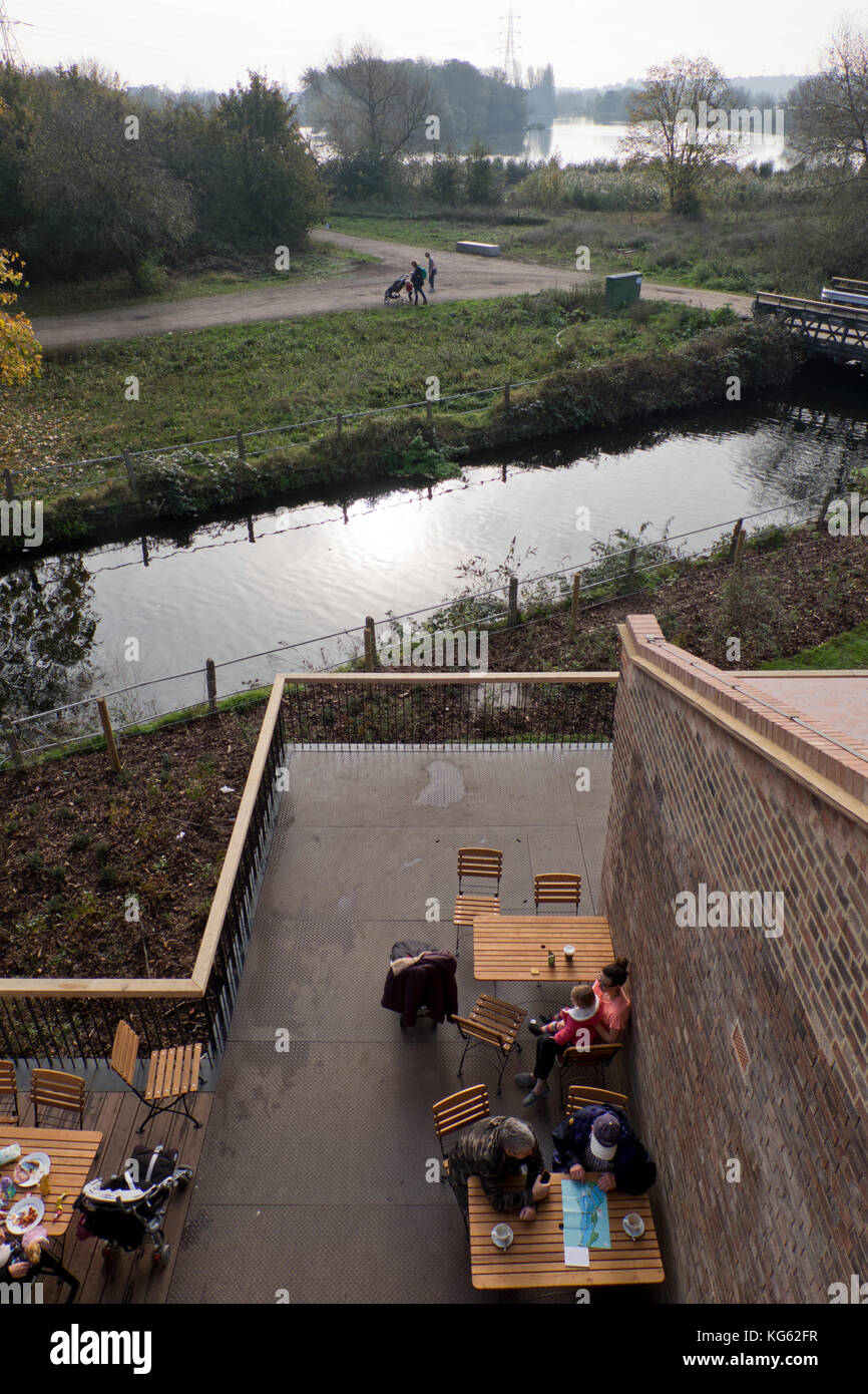 Visitors to the Walthamstow Wetlands nature reserve,London,UK Stock ...