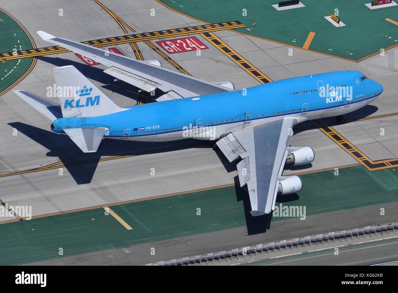 KLM Boeing 747-400 PH-BFR at LOS ANGELES Stock Photo - Alamy