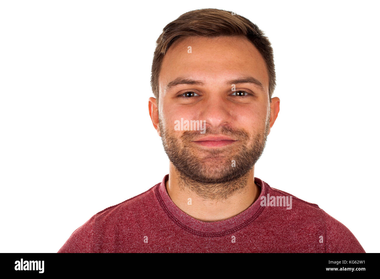 Photo of a confident man smiling for the camera Stock Photo - Alamy