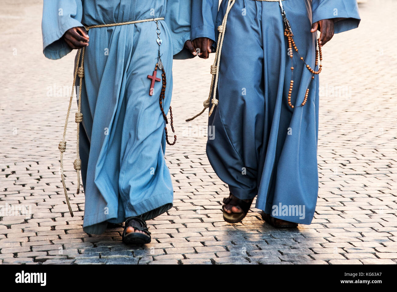 Franciscan Friars of the Immaculate arrive for the wednesday general ...