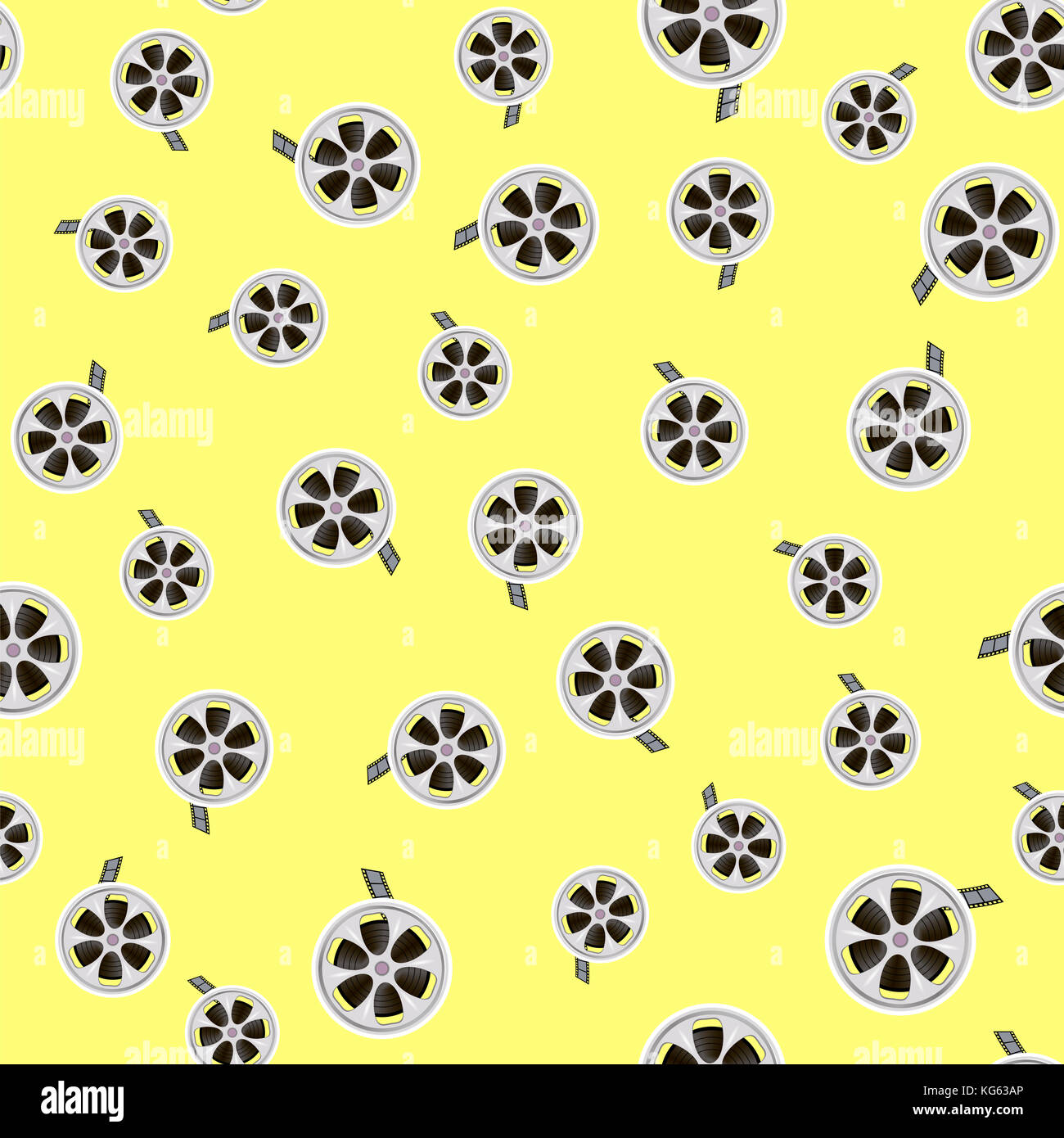 Cinema Film Tape Seamless Pattern Stock Photo - Alamy