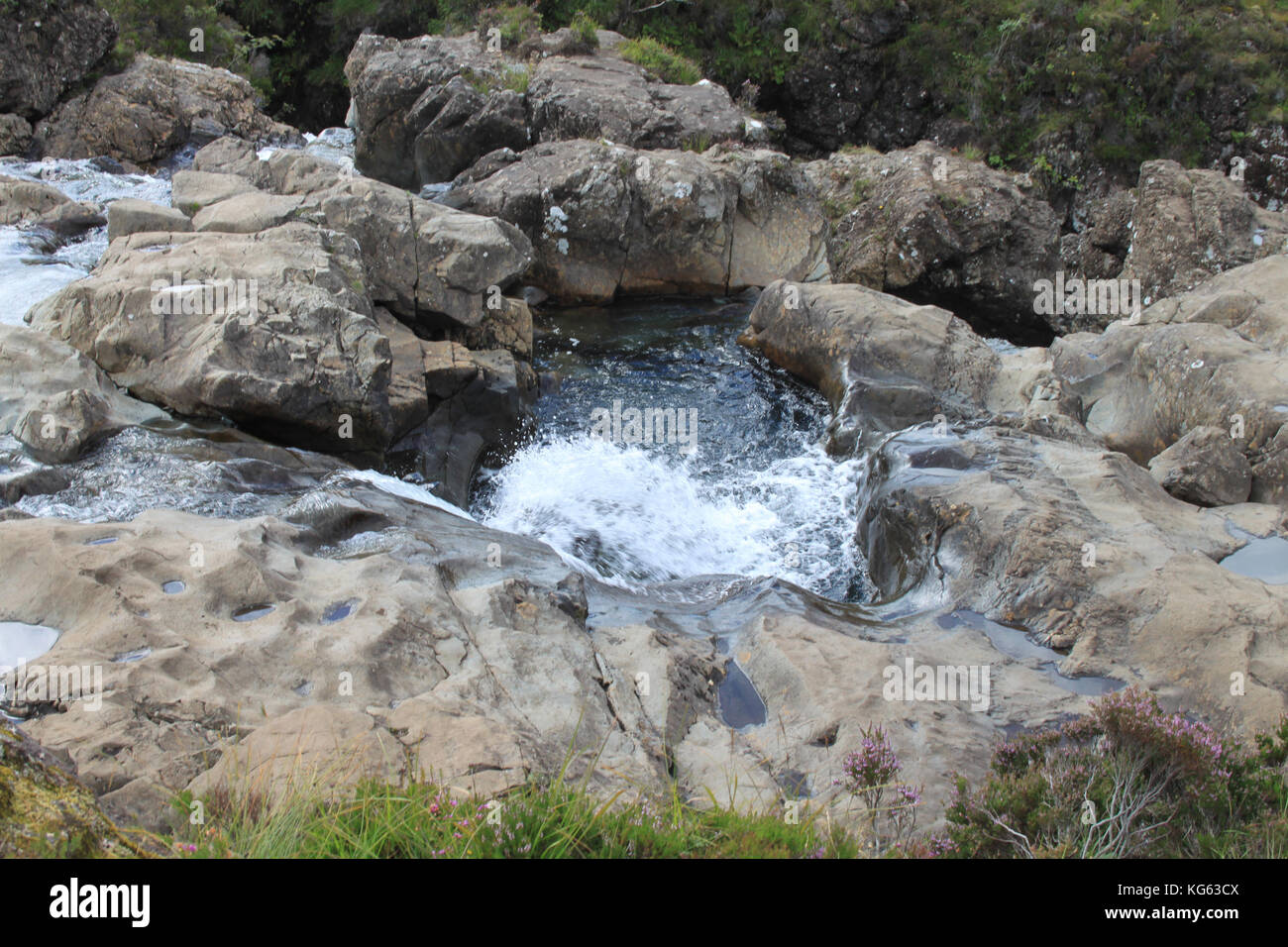 A pool with rapidly moving water Stock Photo - Alamy