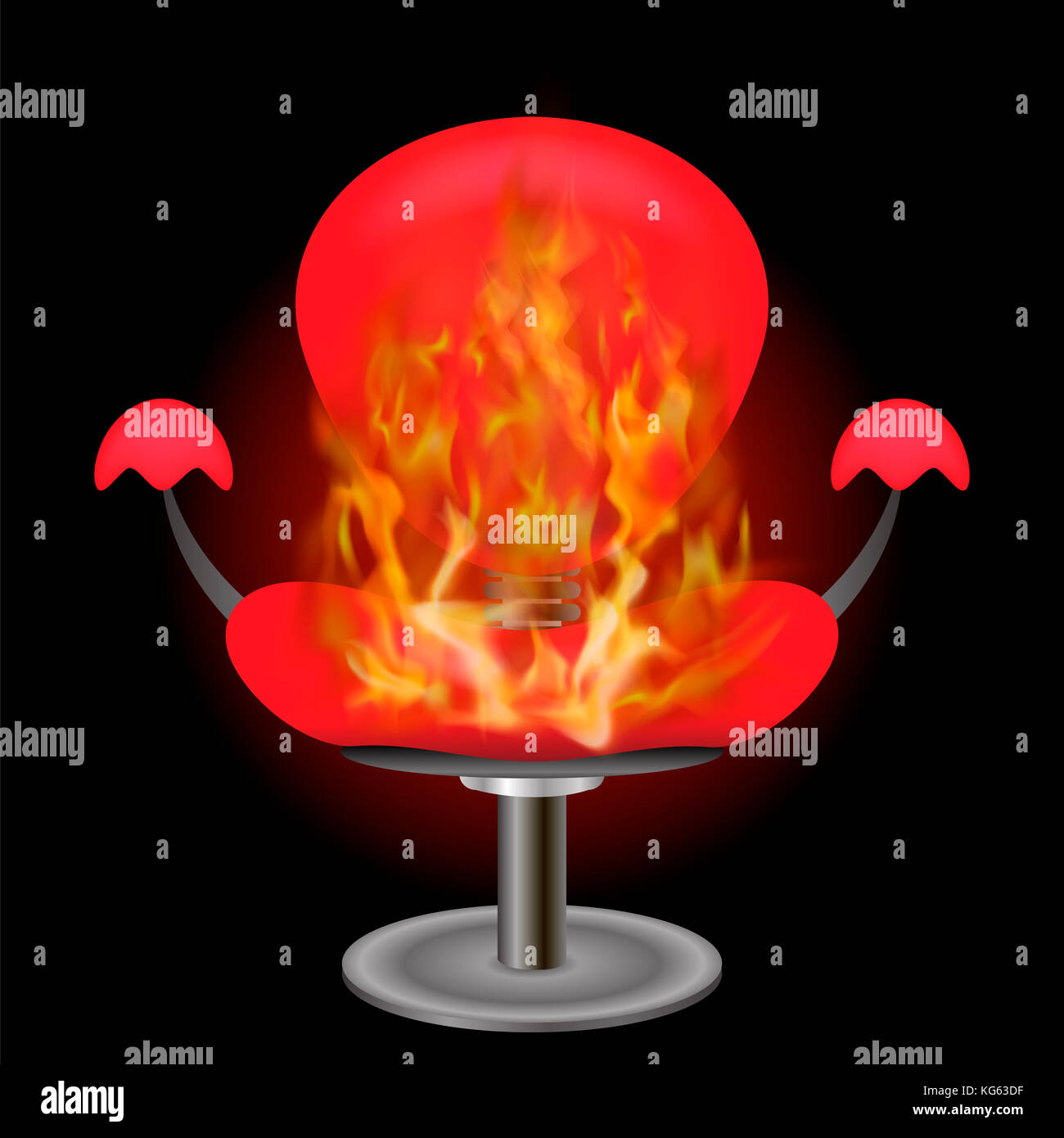 Burning plastic chair hi-res stock photography and images - Alamy