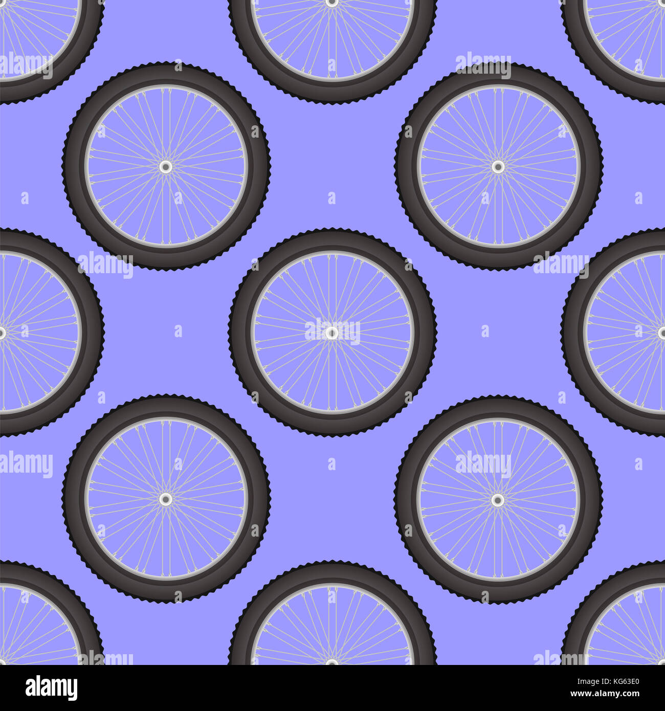 Bicycle Wheel Icon Seamless Pattern Stock Photo - Alamy