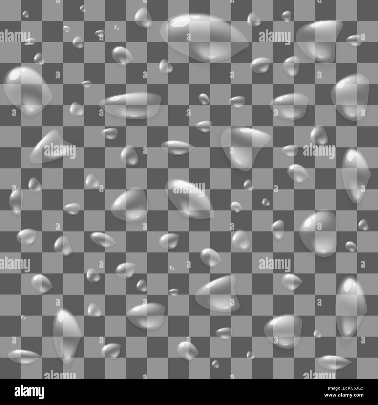 Set of Water Drops Stock Photo - Alamy