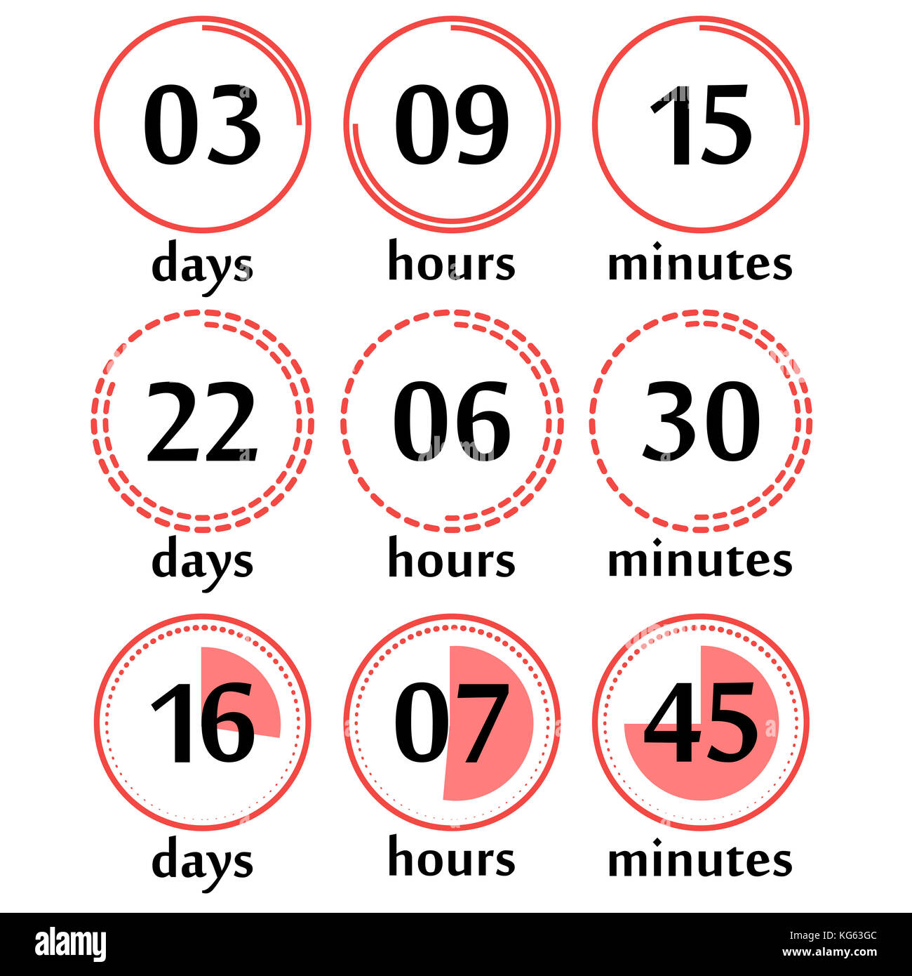 Digital Clock Timer Stock Photo - Alamy