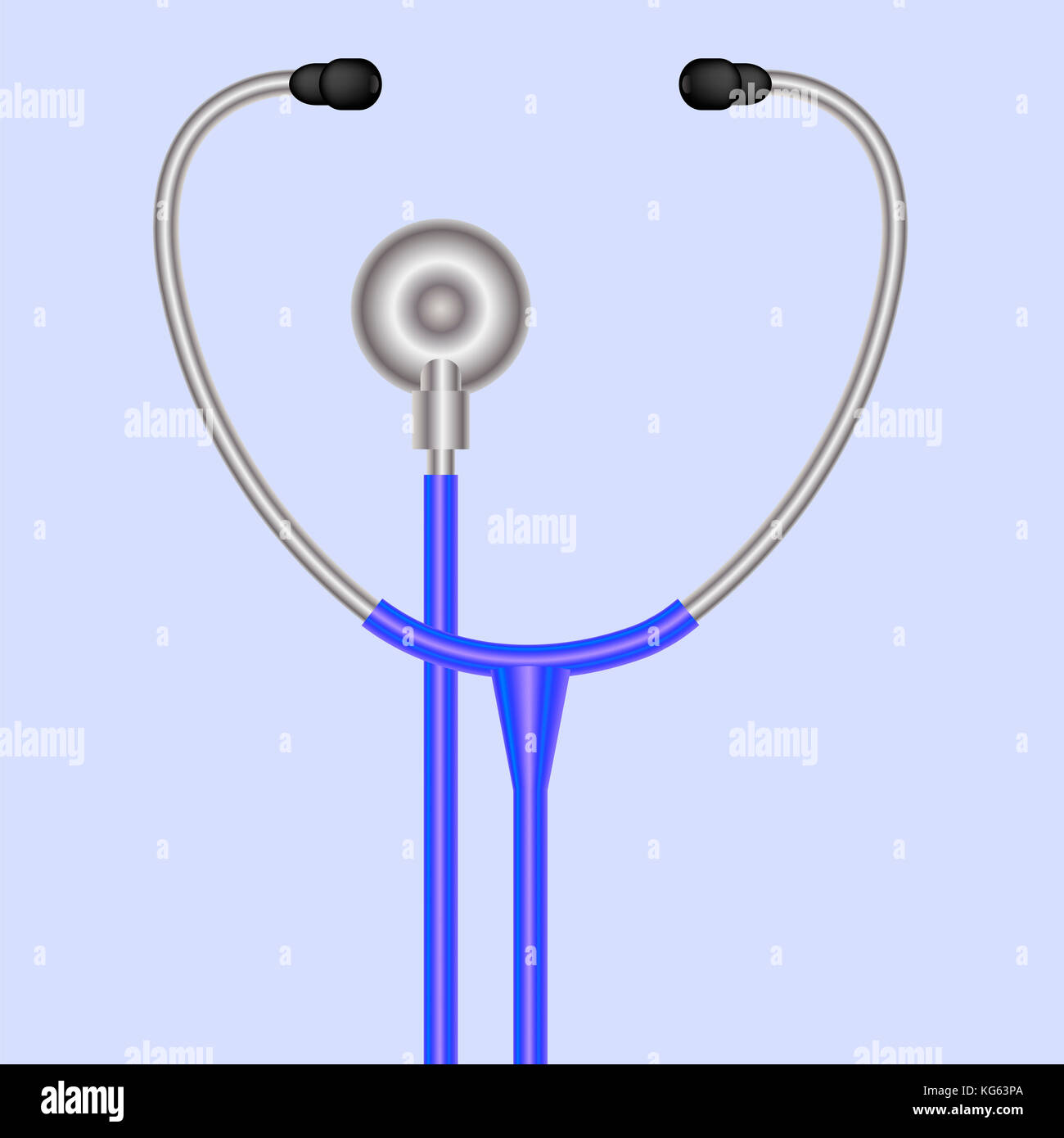 Stethoscope Symbol. Medical Acoustic Instrument Stock Photo - Alamy