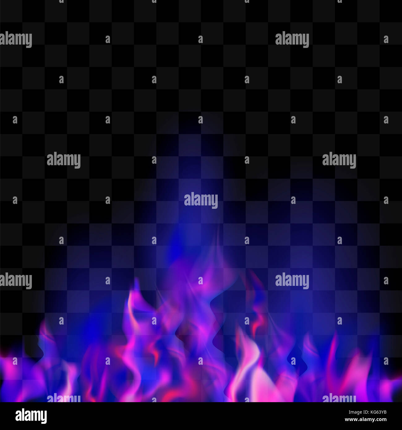 Blue Burning Fire Flame Stock Photo - Alamy
