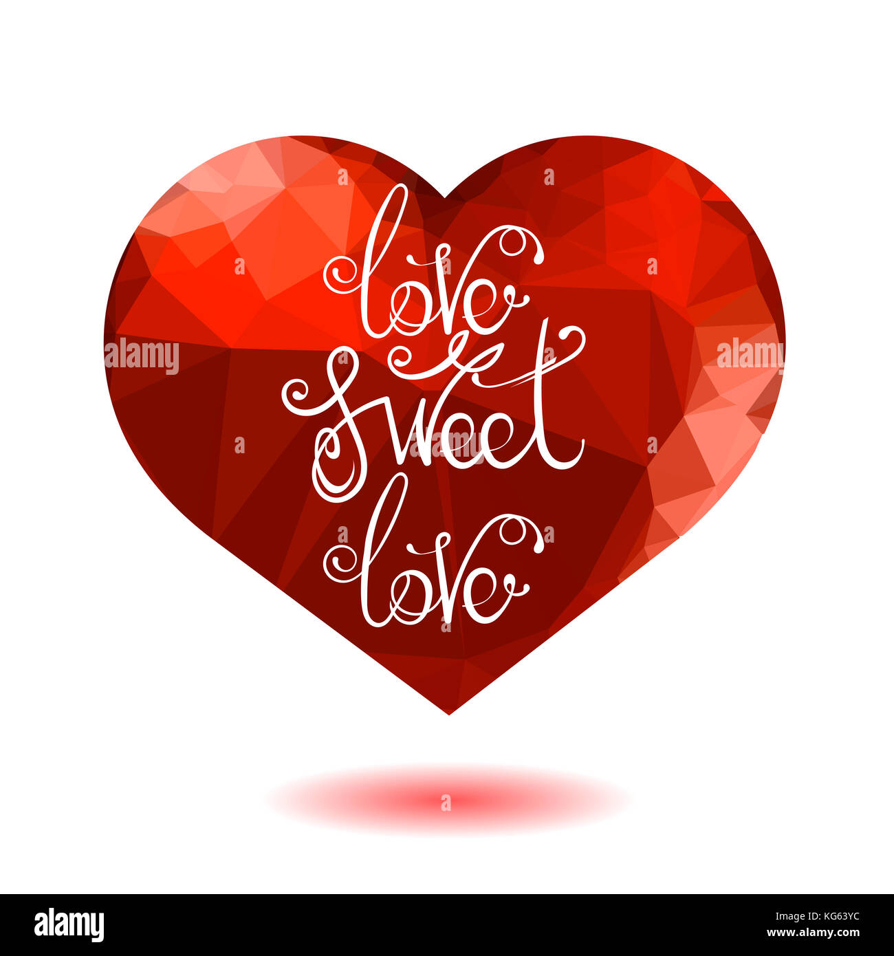 Romantic Love Lettering Design Stock Photo - Alamy