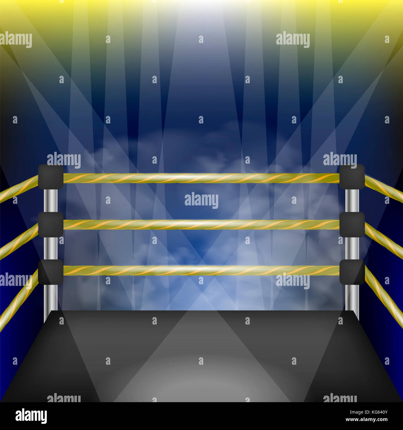 Empty boxing ring hi-res stock photography and images - Alamy